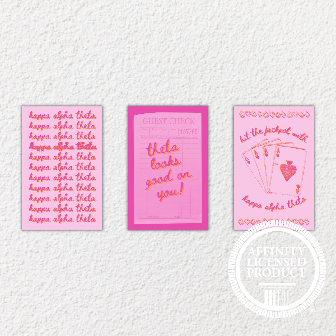 Kappa Alpha Theta Print Set - Kappa Alpha Theta Digital Download ...