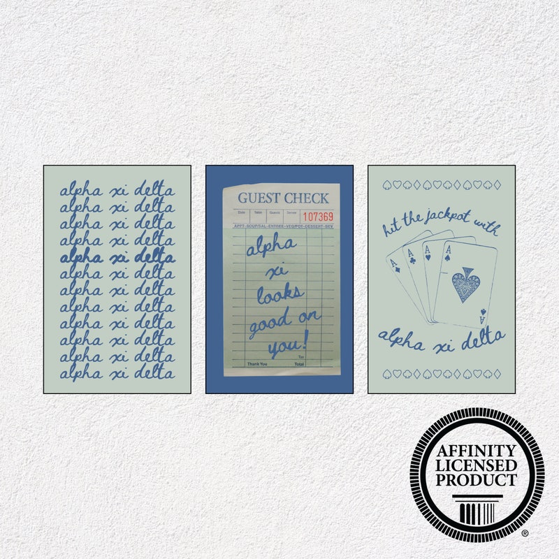 Alpha Xi Delta Letters - Etsy