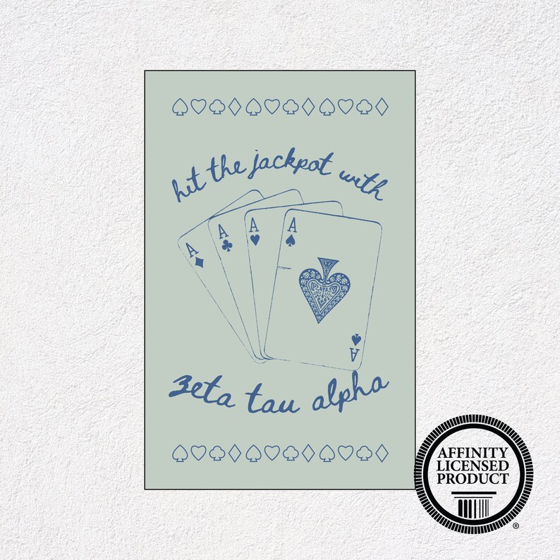 Zeta Tau Alpha Poster Set Set of 3, Custom Zeta Tau Alpha Prints ...
