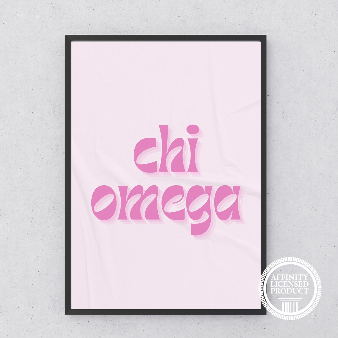 Chi Omega Poster Chi Omega Wall Art, Chi Omega Decor, Chi Omega Merch ...