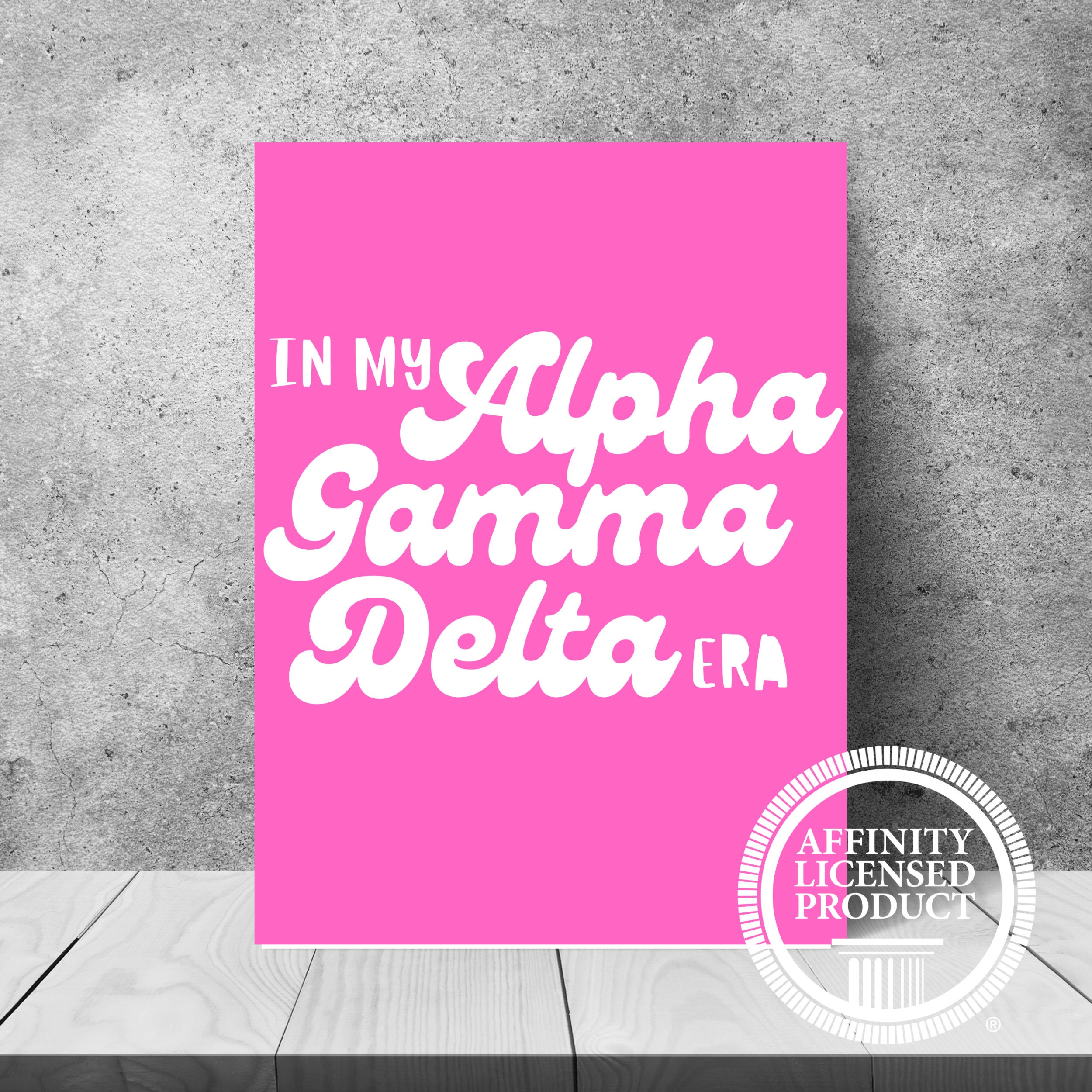 Alpha Gamma Delta Poster Alpha Gamma Delta Merch, Alpha Gamma Delta ...