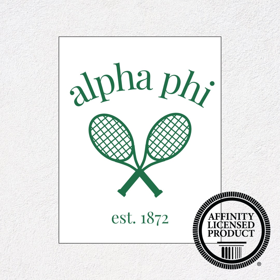 Alpha Phi Print - Alpha Phi Poster, Custom Alpha Phi Wall Art, Preppy ...