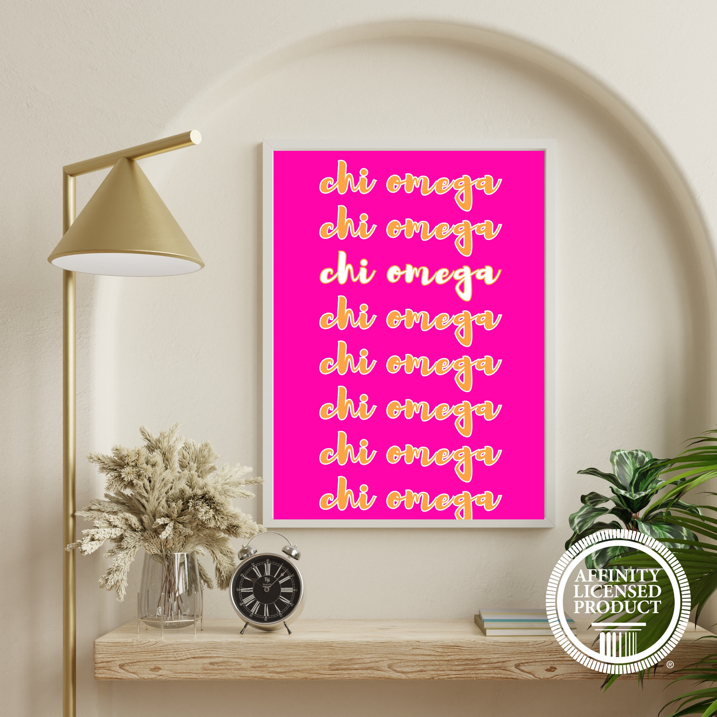 Chi Omega Poster Chi Omega Decor Chi Omega Wall Art Chi - Etsy