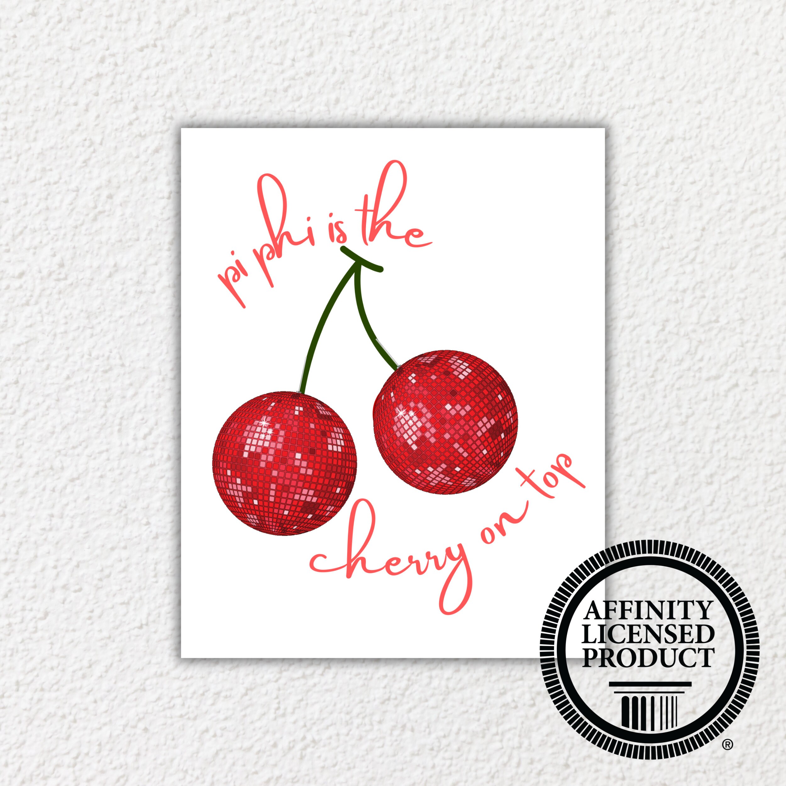 Pi Beige Phi Kirsche Print Kirsche Pi BEta Phi Poster ...