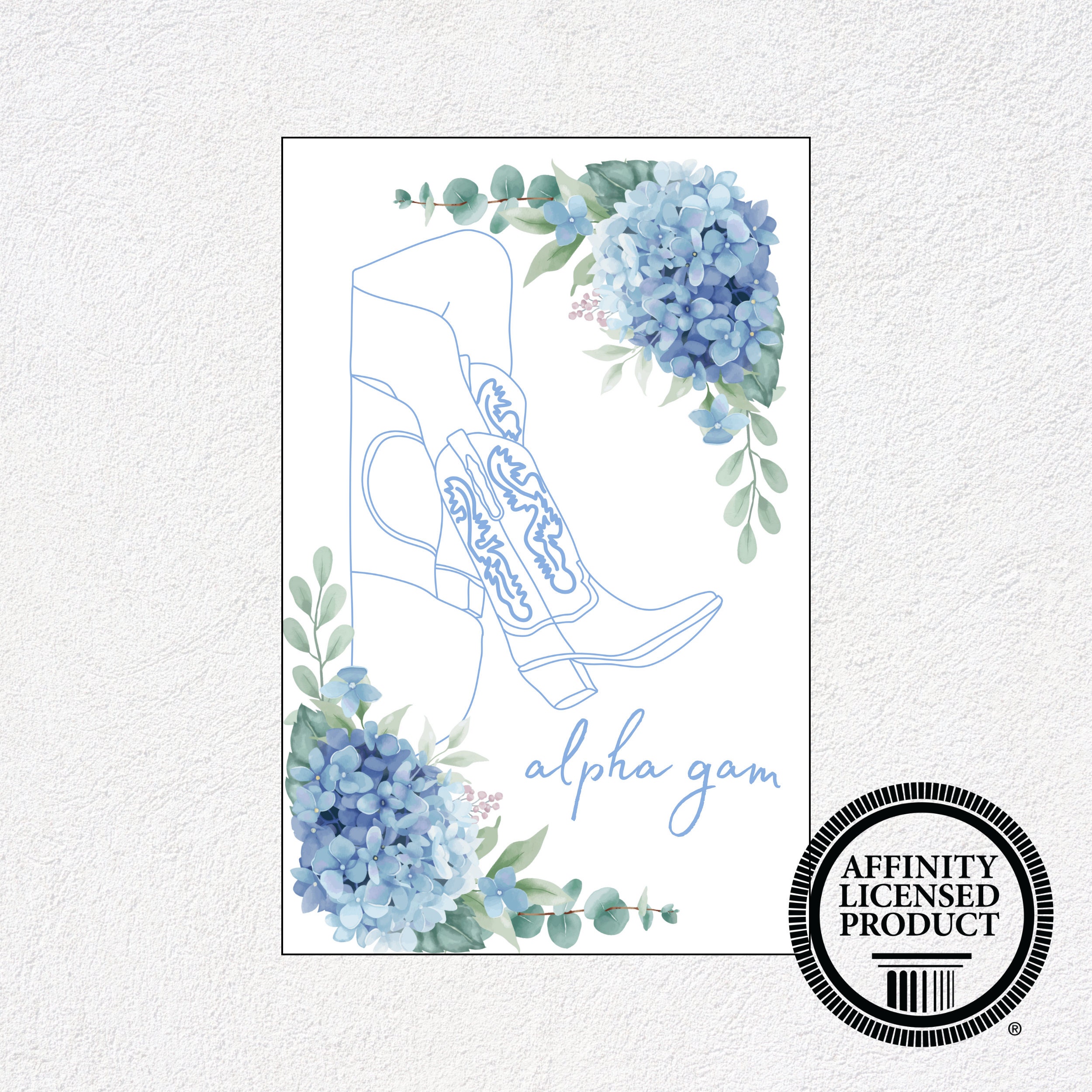 Alpha Gamma Delta Poster Custom Alpha Gamma Delta Print, Preppy Alpha ...