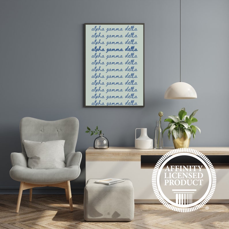 Alpha Gamma Delta Poster - Alpha Gamma Delta Wall Art, Alpha Gamma ...