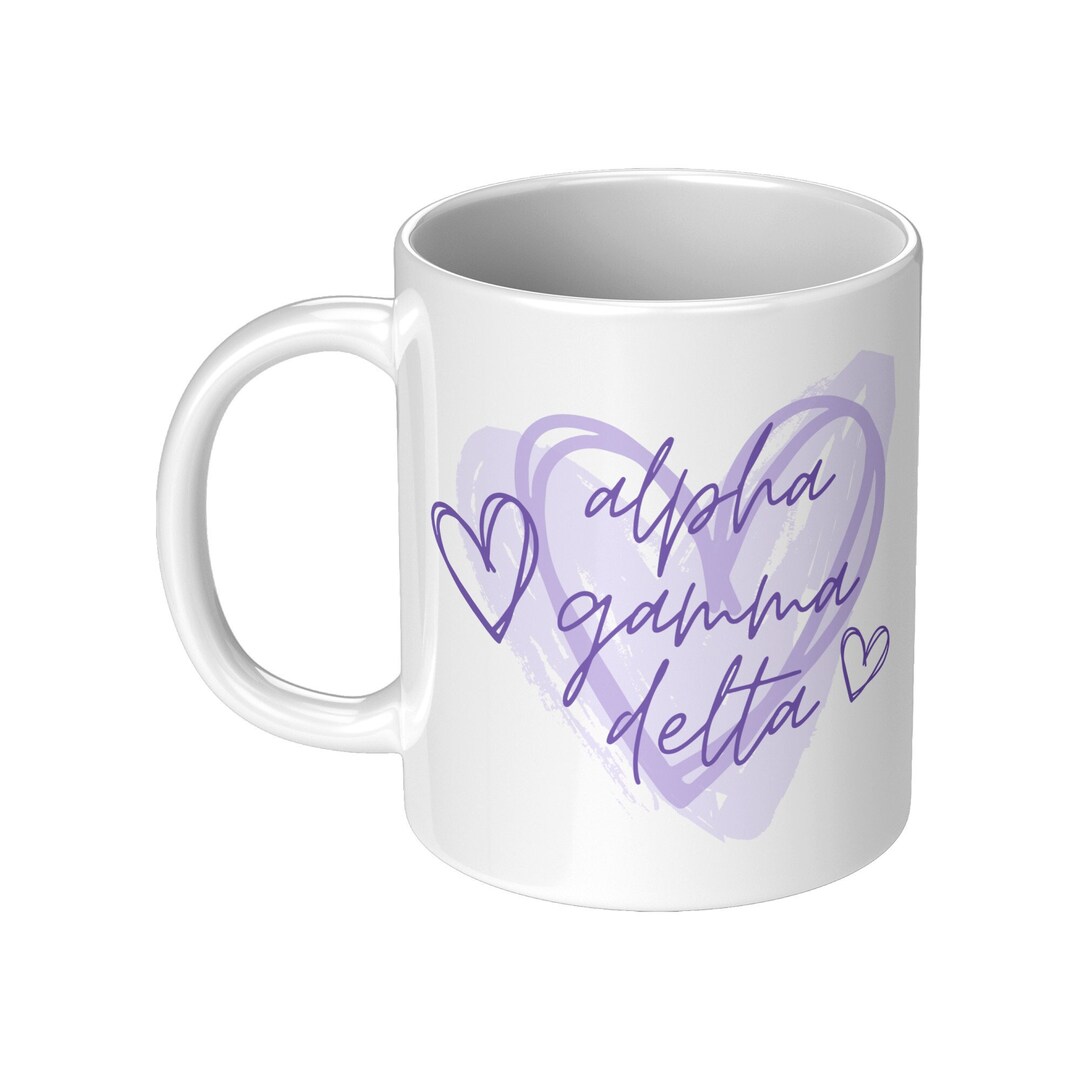 Alpha Gamma Delta Coffee Mug Purple Alpha Gamma Delta Gift Ideas, Cute ...