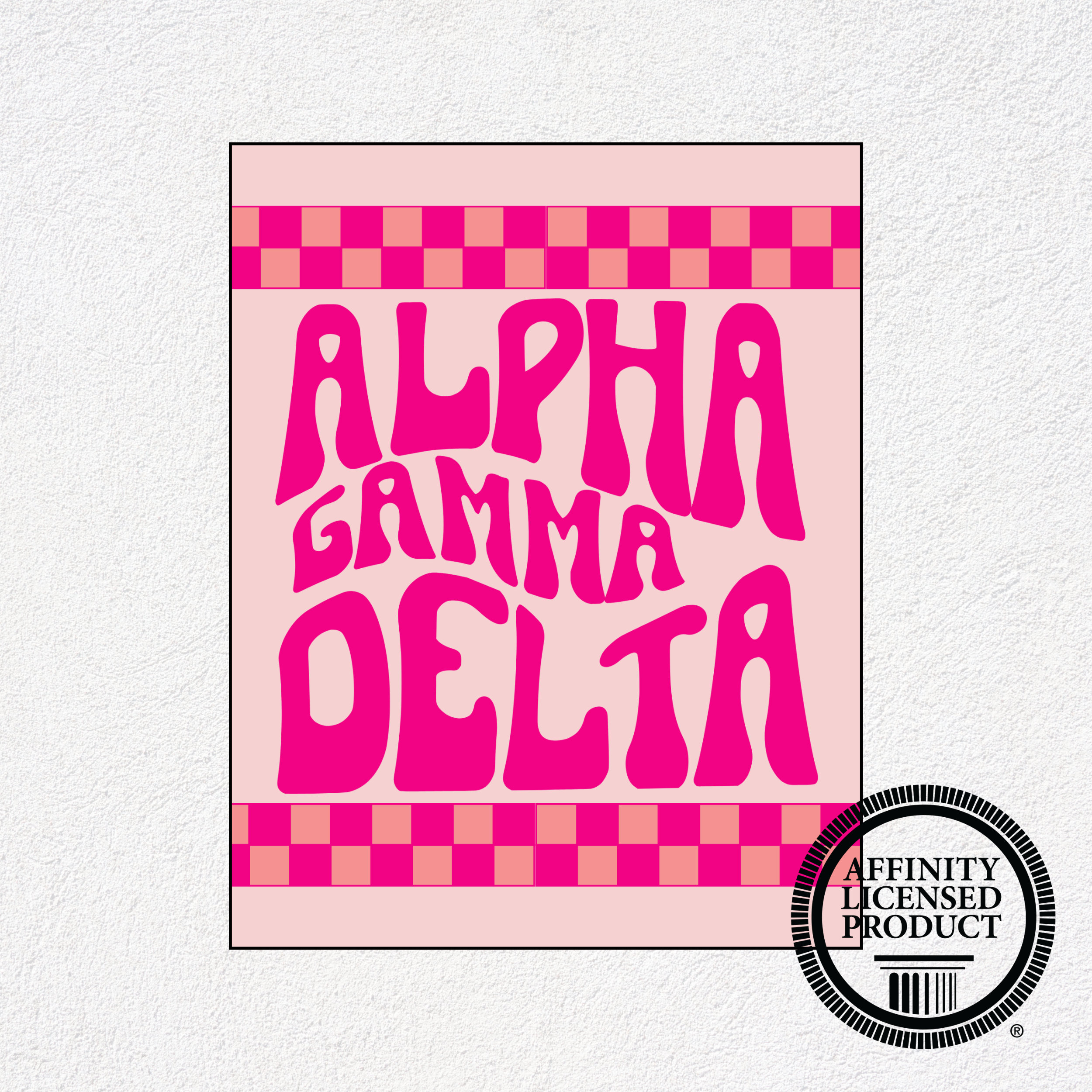 Alpha Gamma Delta Print Custom Alpha Gamma Delta Poster, Trendy ...