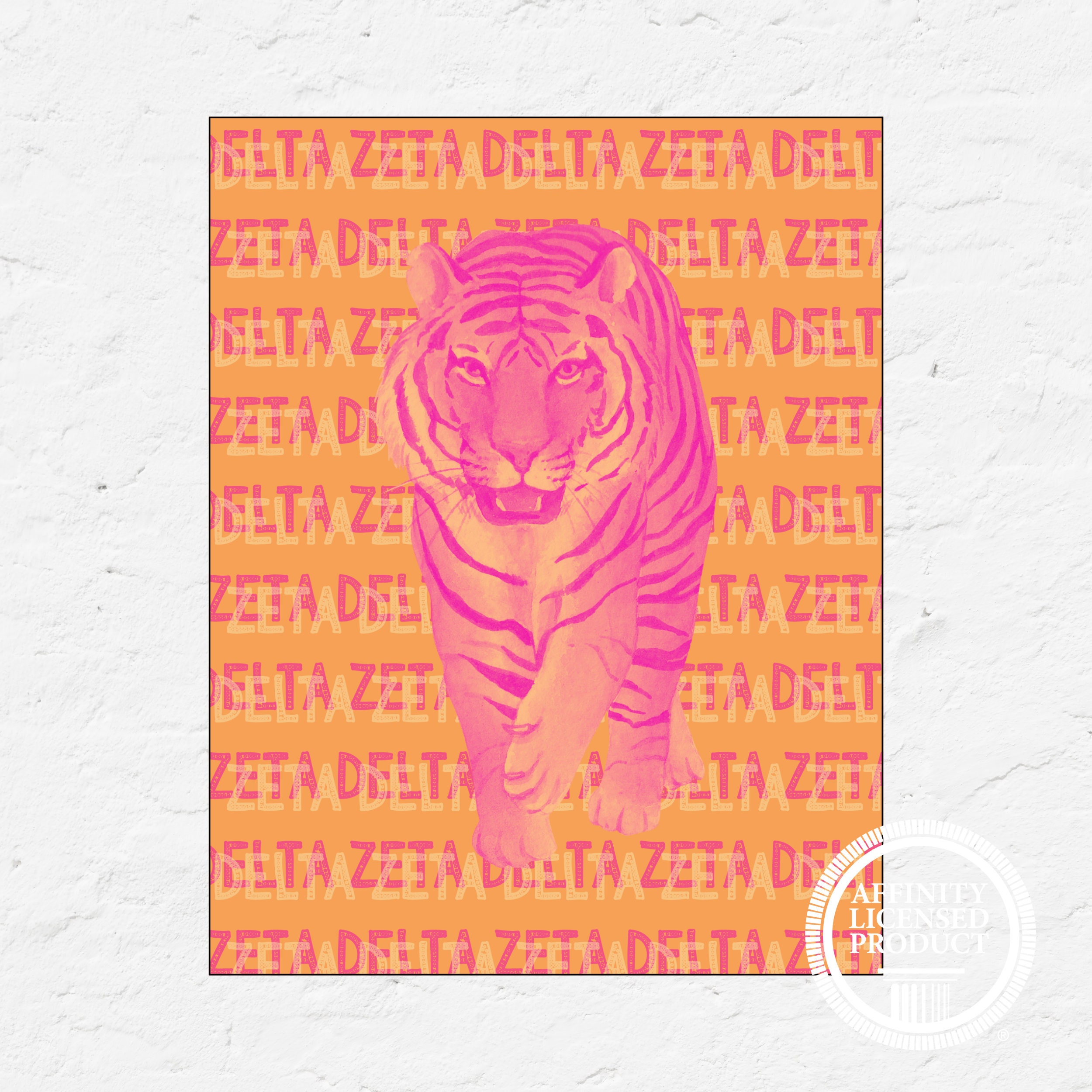 Delta Zeta Poster Set Set of 3 Delta Zeta Wall Art Delta - Etsy