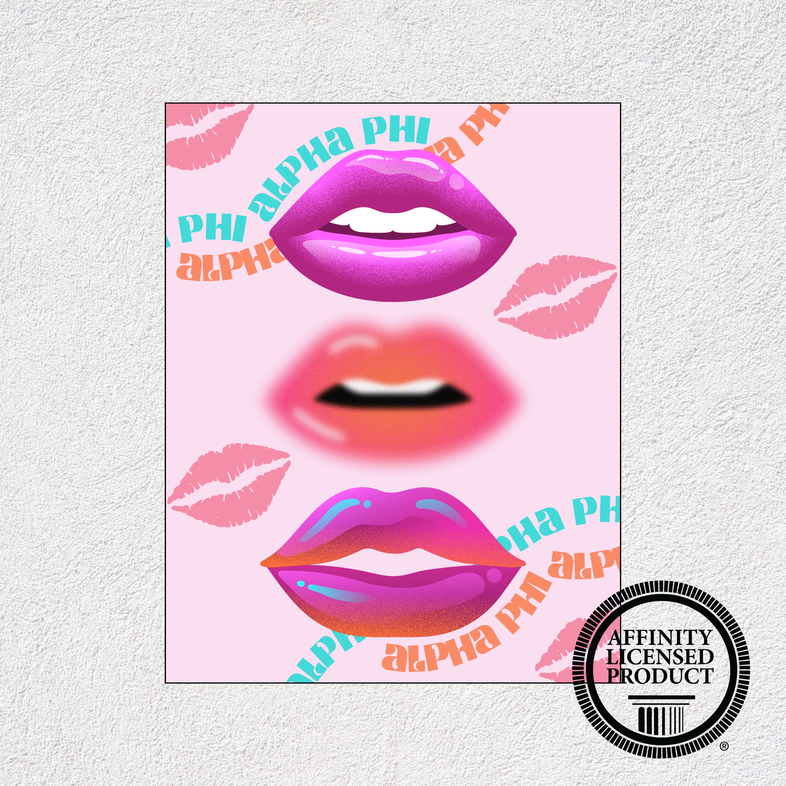 Alpha Phi Print - Custom Alpha Phi Poster, Trendy Alpha Phi Wall Art ...