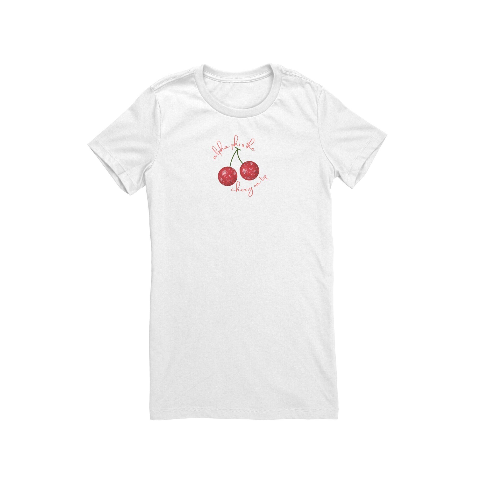 Alpha Phi T-shirt Cherry Alpha Phi T-shirt, Cherry Alpha Phi Merch ...