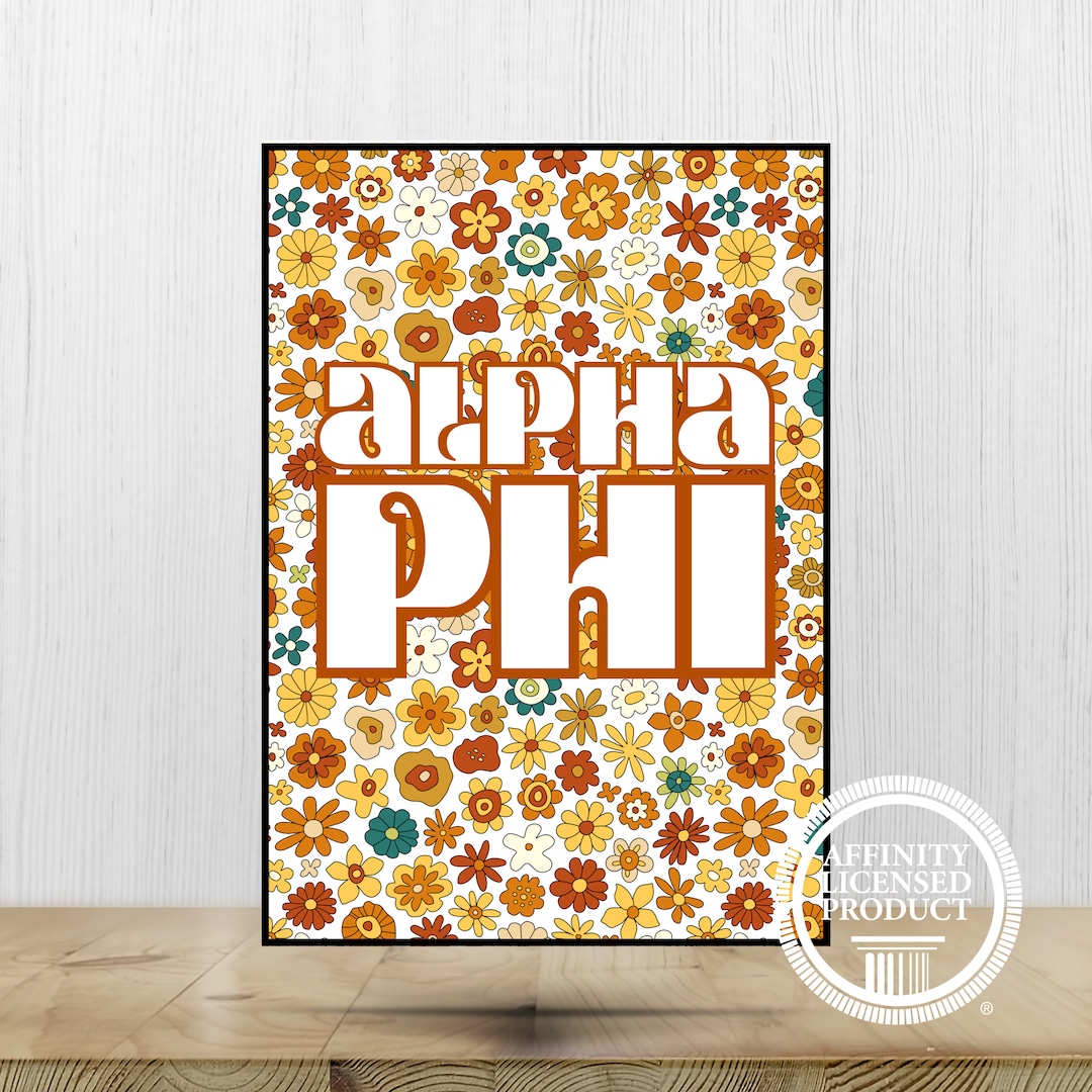 Alpha Phi Poster Alpha Phi Wall Art Alpha Phi Decor Alpha - Etsy