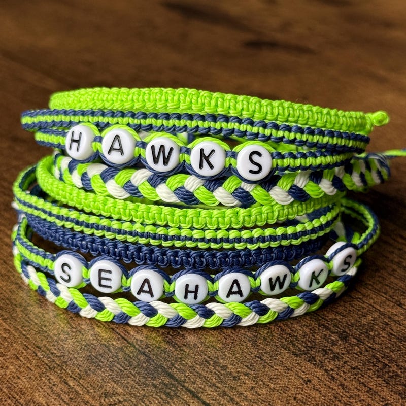 Seahawks Bracelet - Etsy