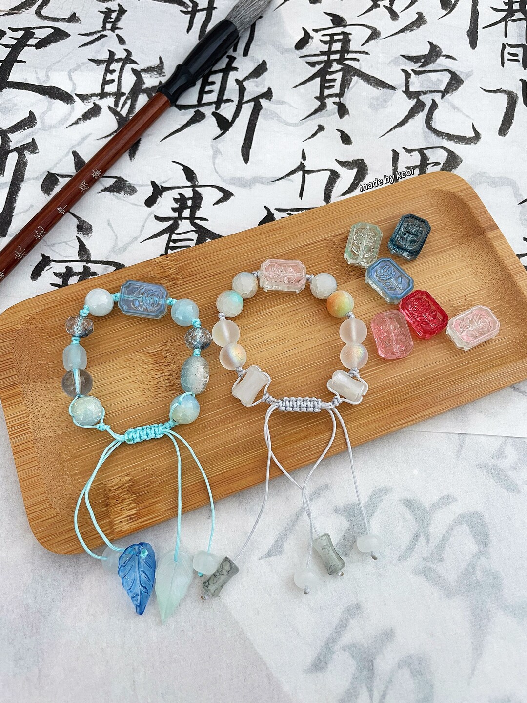 Flower Carve Design Trinket Chinese Style Braided Bracelets - Etsy