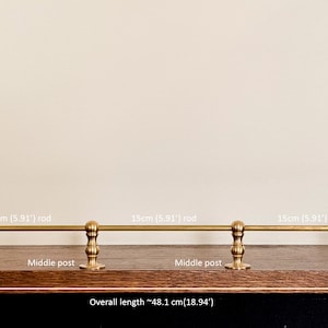 Unlacquered Brass Gallery Rail: Bookshelf Tipping Rail - Etsy