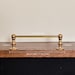 Unlacquered Brass Gallery Rail: Bookshelf Tipping Rail - Etsy Australia