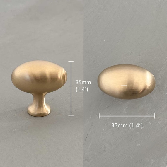 Oval Cabinet Knobs Solid Bronze Oval Knob With Beveled Round Base