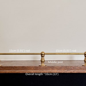 Unlacquered Brass Gallery Rail: Bookshelf Tipping Rail - Etsy