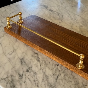 Unlacquered Brass Gallery Rail: Bookshelf Tipping Rail - Etsy