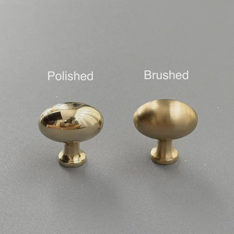 Unlacquered Solid Brass Cabinet CHESTER Handles, Luxury Kitchen ...