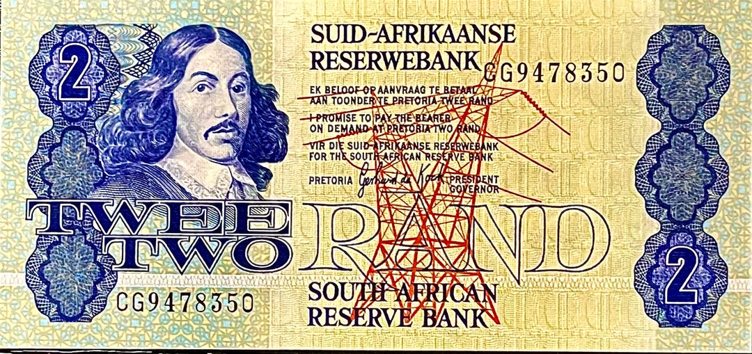 Rare Find South Africa Two Rand 1978-1981 Banknote PP605 - Etsy