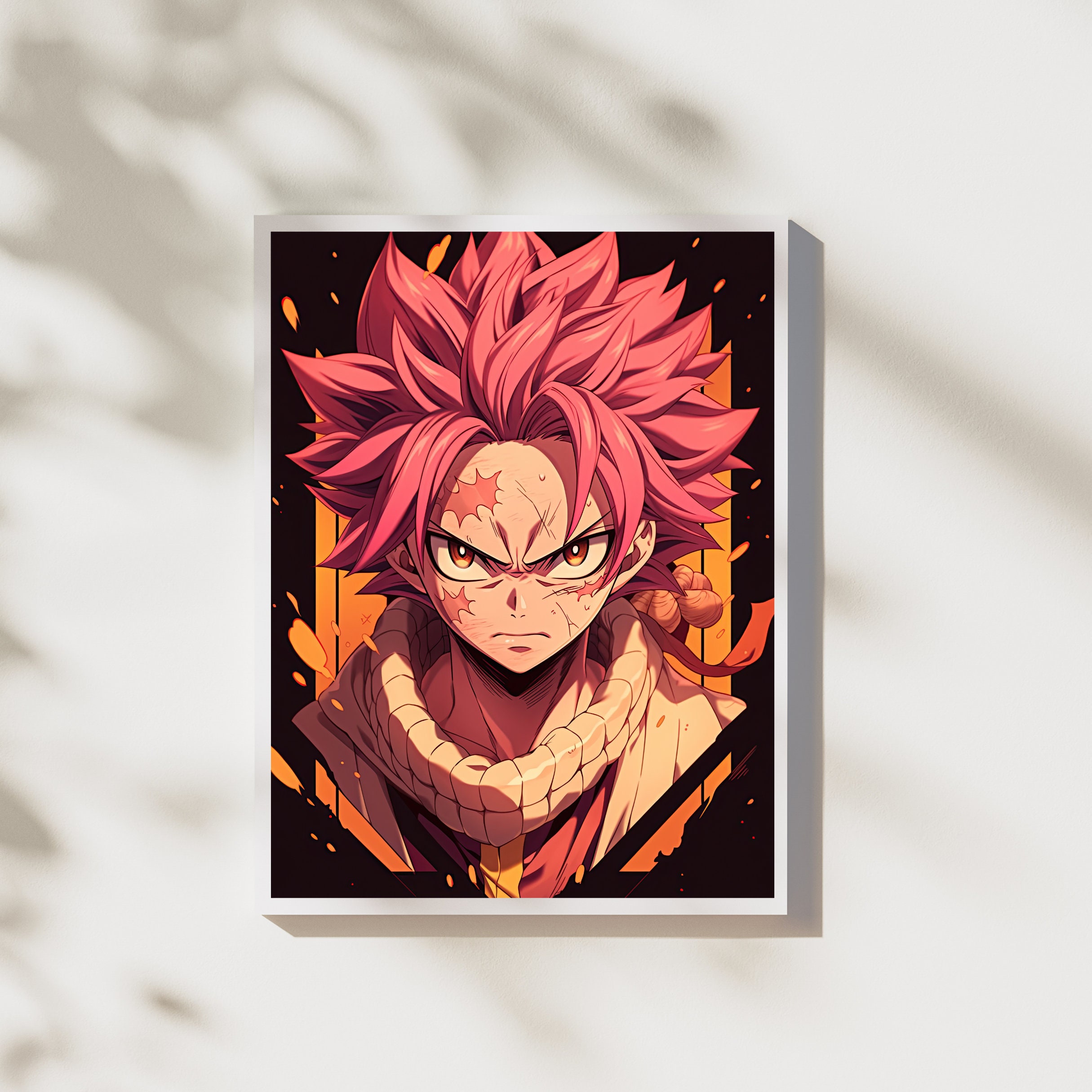 Natsu Digital Print, Fairy Tale, Manga Art, Anime Art, Poster, Wall Art ...