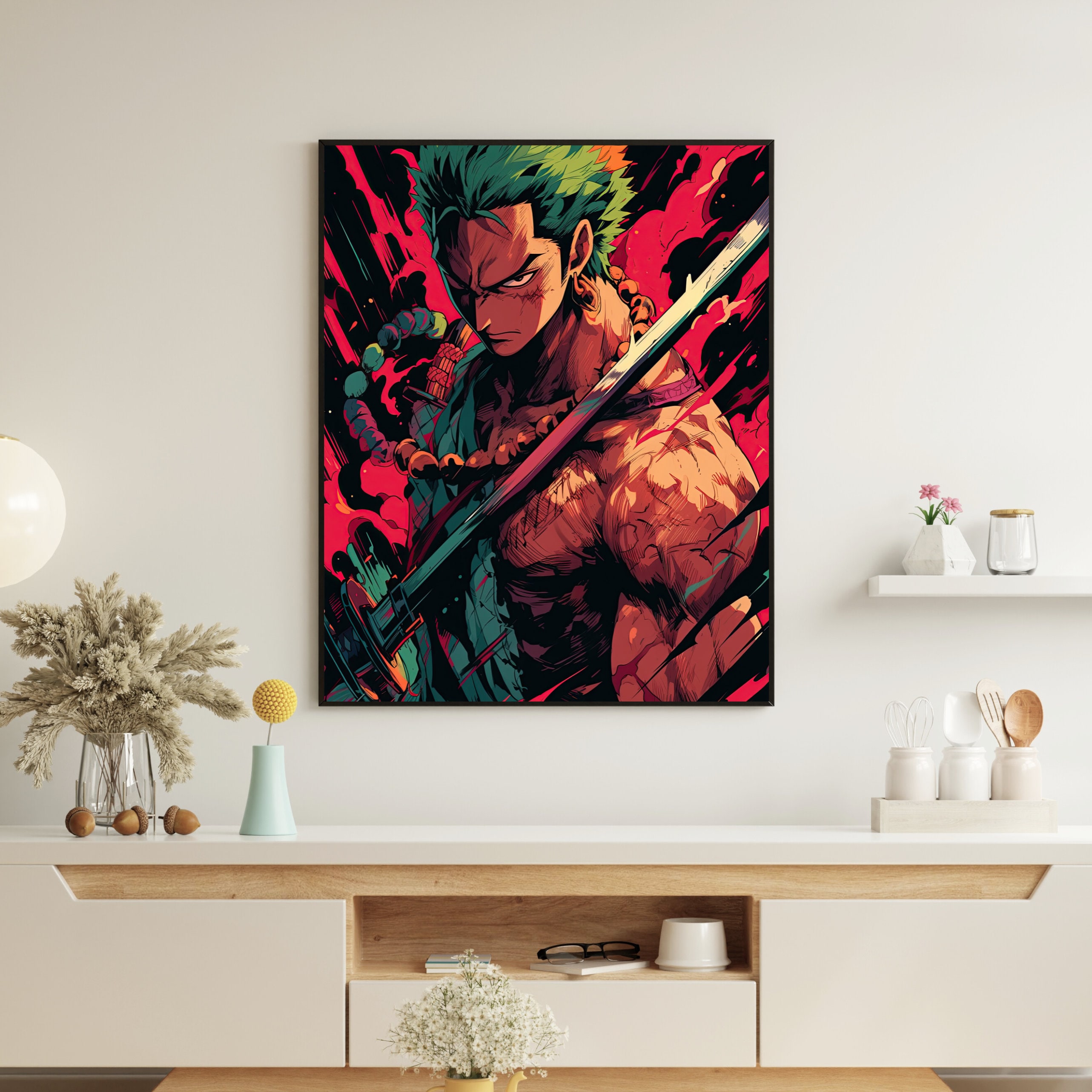 Zoro Premium Matte Poster Video Game Art Anime Art Anime Gift Straw Hat ...