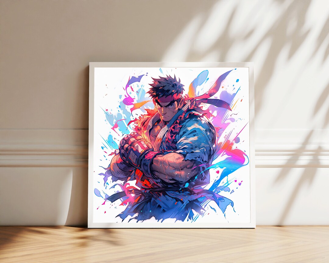 Ryu Premium Matte Poster, Street Fighter, Video Game Art, Fighting ...
