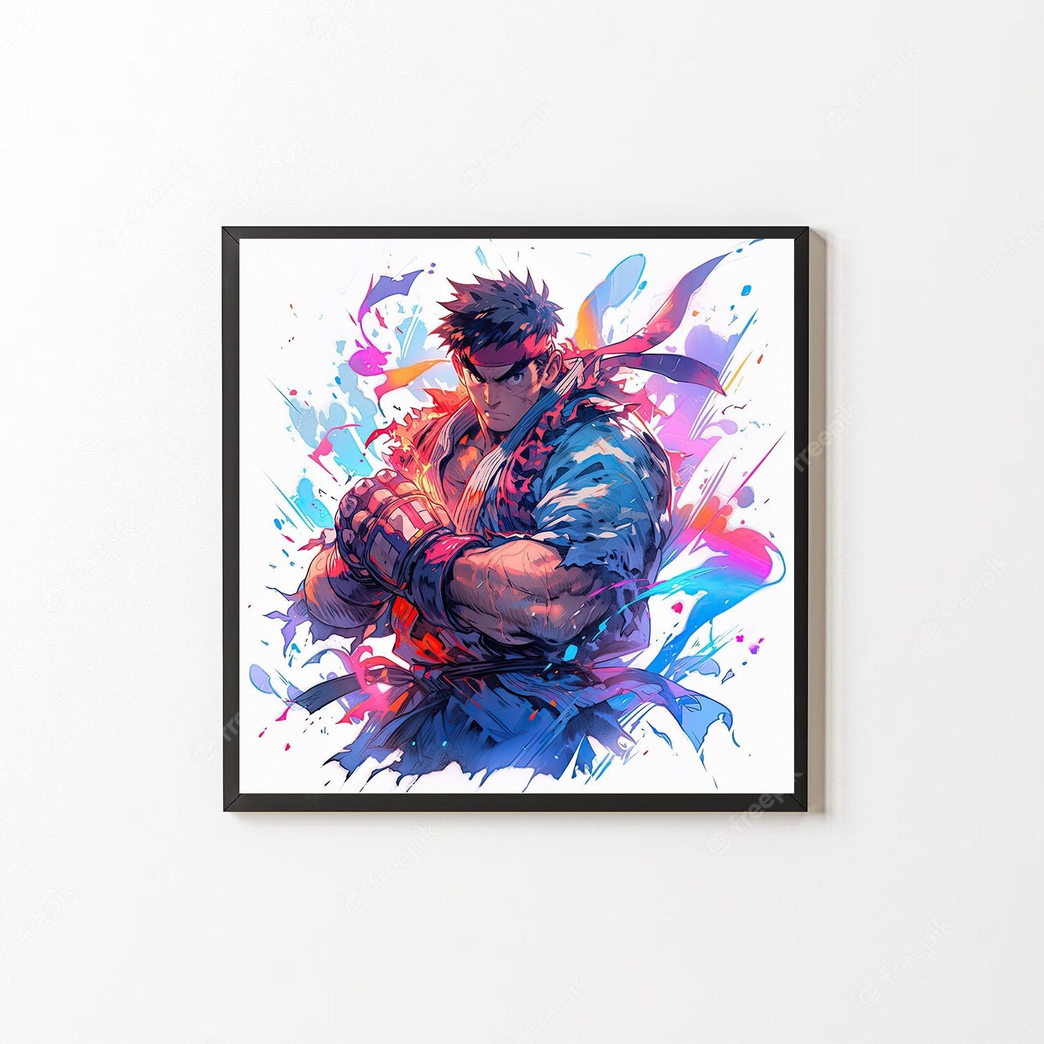 Ryu Premium Matte Poster, Street Fighter, Video Game Art, Fighting ...