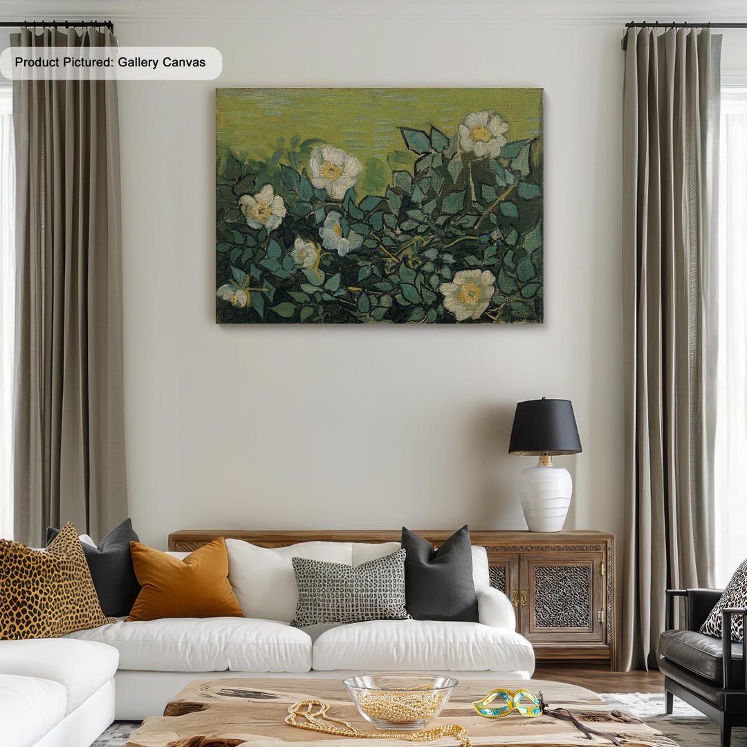 Vincent Van Gogh Wild White Roses (1853-1890) Famous Canvas/poster ...