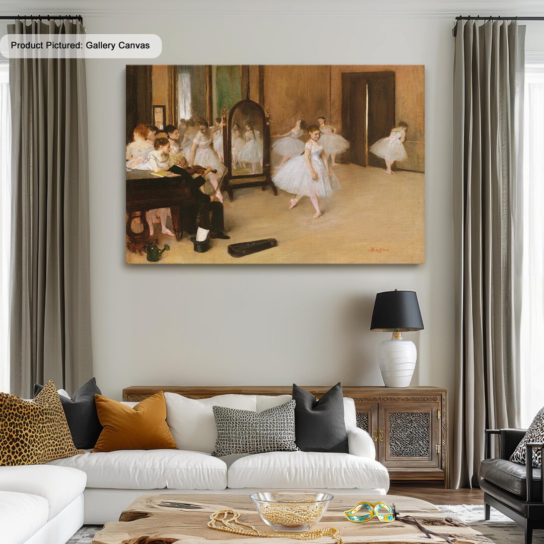 Edgar Degas the Dancing Class (1870) Famous Canvas, Poster Print Art ...