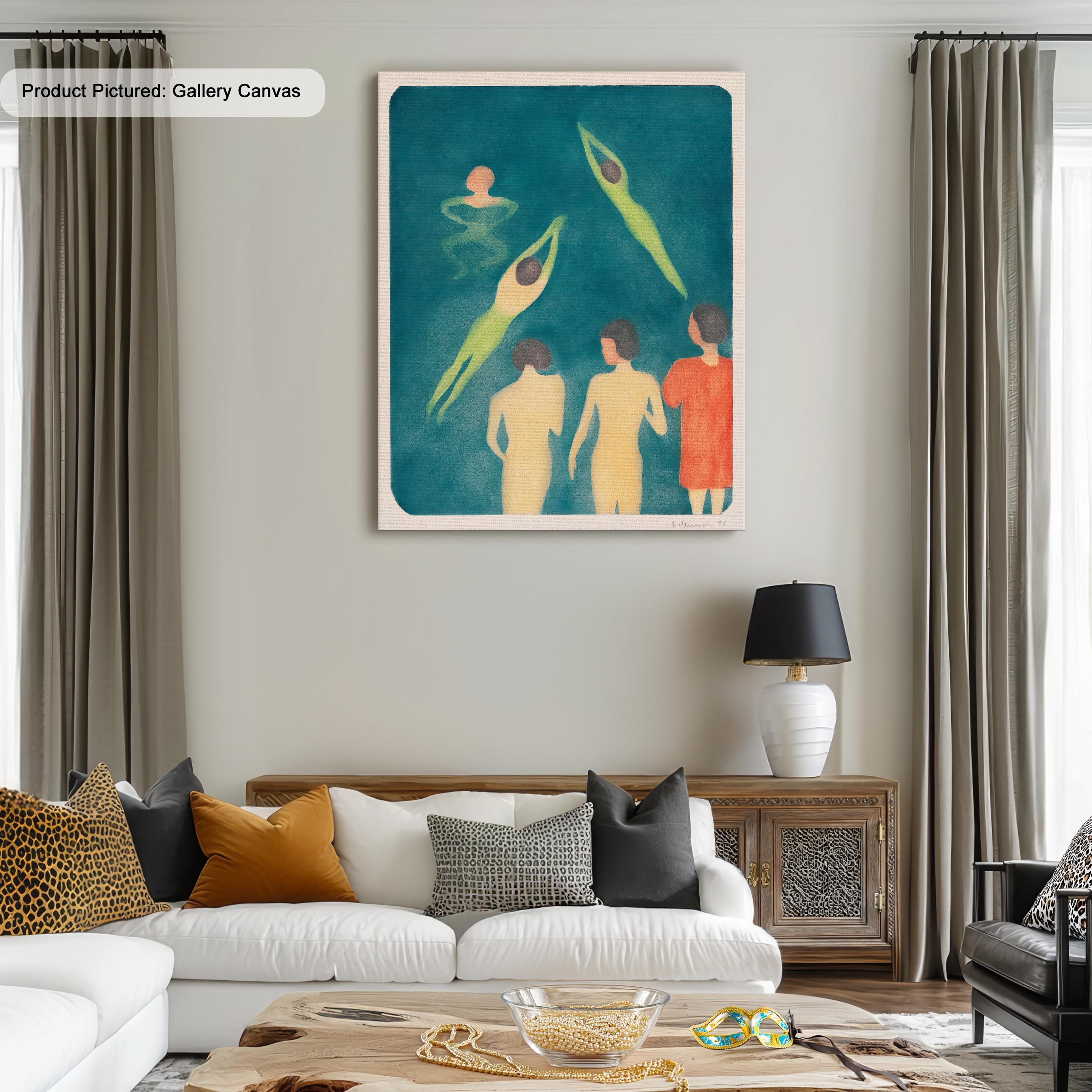 Edvard Munch Boys Bathing 1896 Famous Artwork Canvas/poster Art ...
