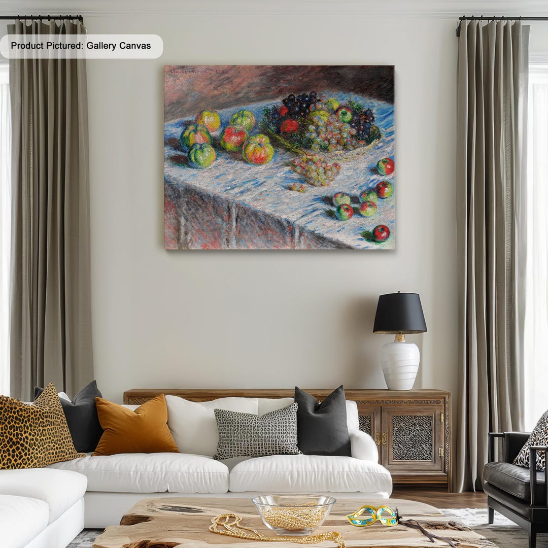 Claude Monet Apples and Grapes 1880 Famous Painting Canvas/poster Art ...
