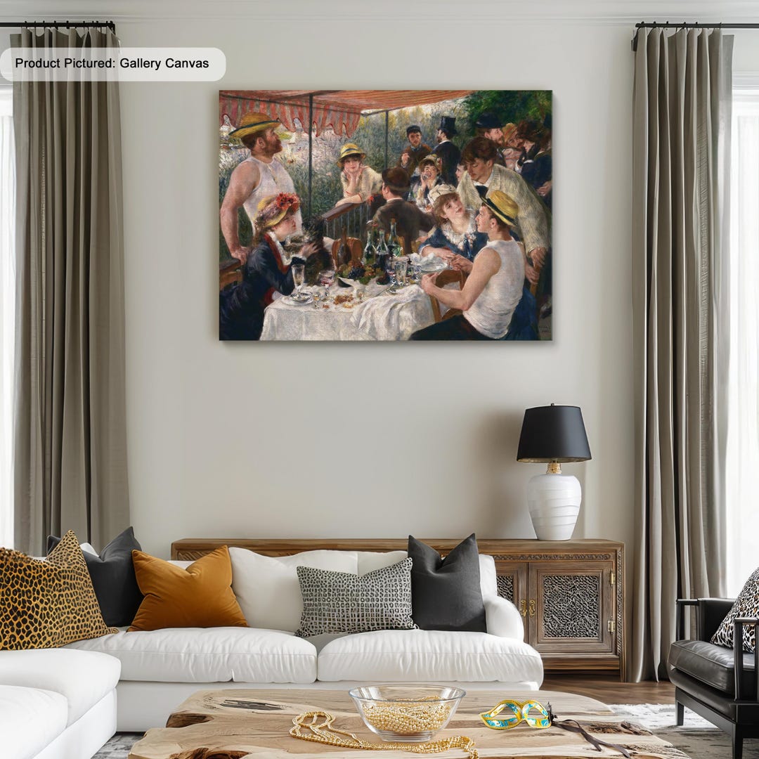 Pierre Auguste Renoir Luncheon of the Boating Party Canvas/poster Art ...