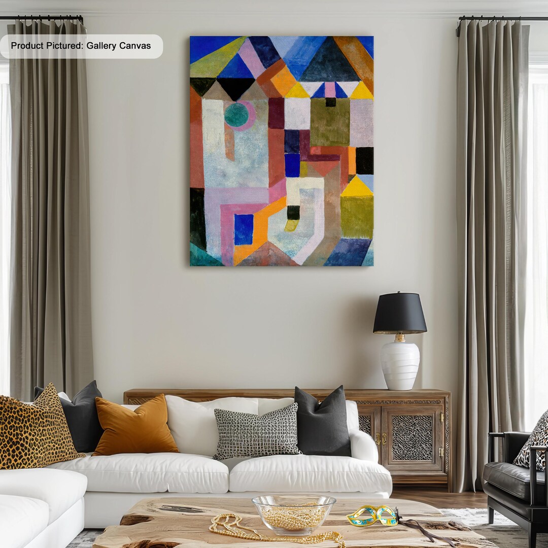 Paul Klee Colorful Architecture 1917 Famous Canvas/poster Print Art ...