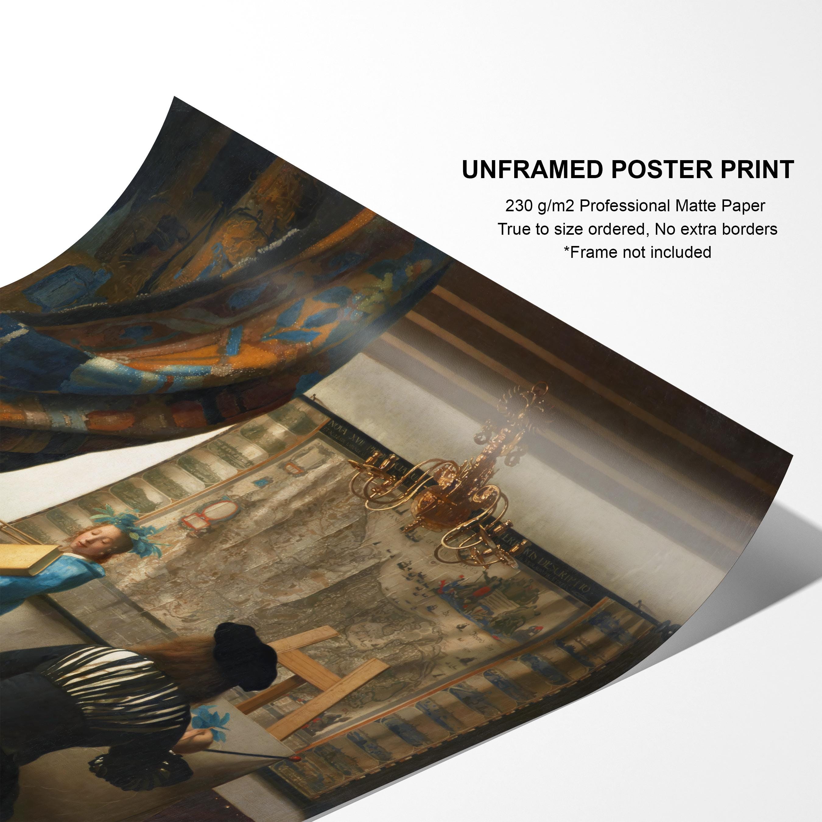 Johannes Vermeer the Allegory of Painting Famous Painting Canvas/poster ...