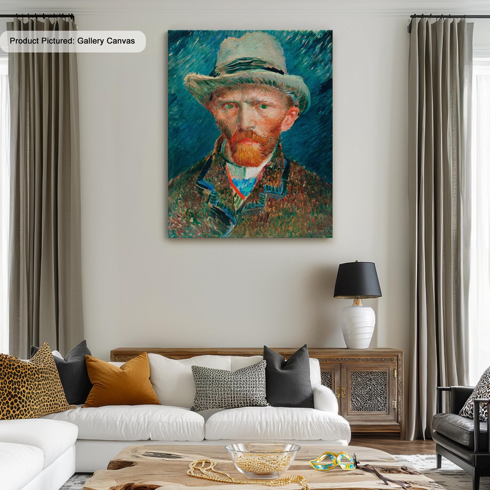Vincent Van Gogh Self Portrait Canvas, Poster Print Art Reproduction ...