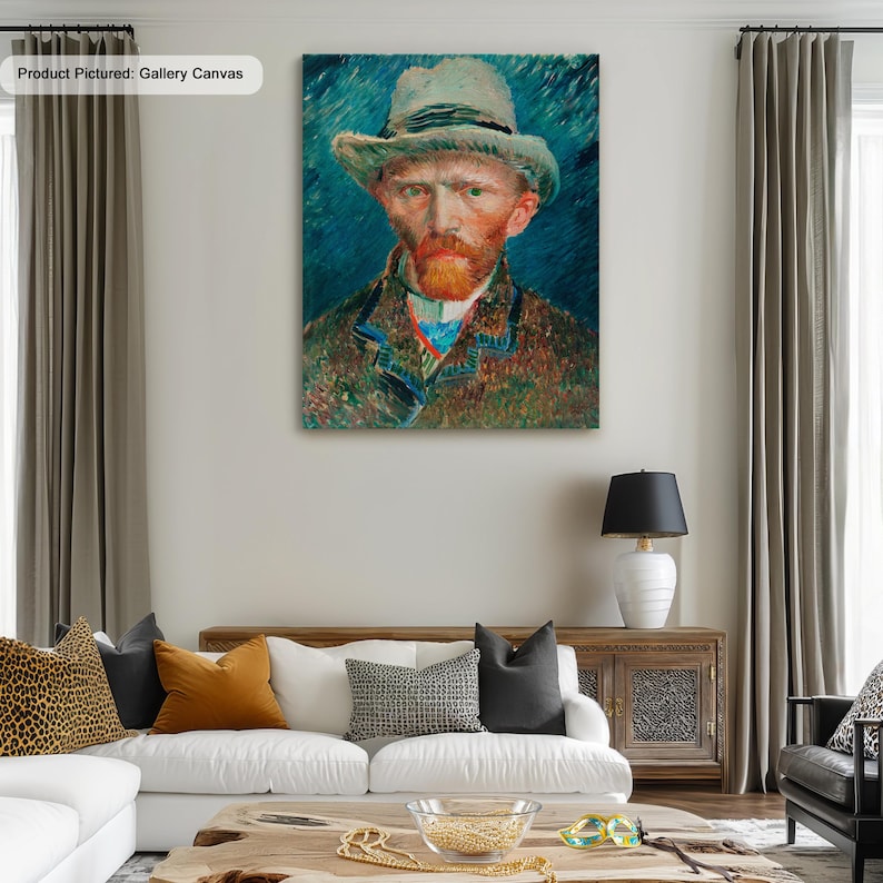 Vincent Van Gogh Self Portrait Canvas, Poster Print Art Reproduction ...