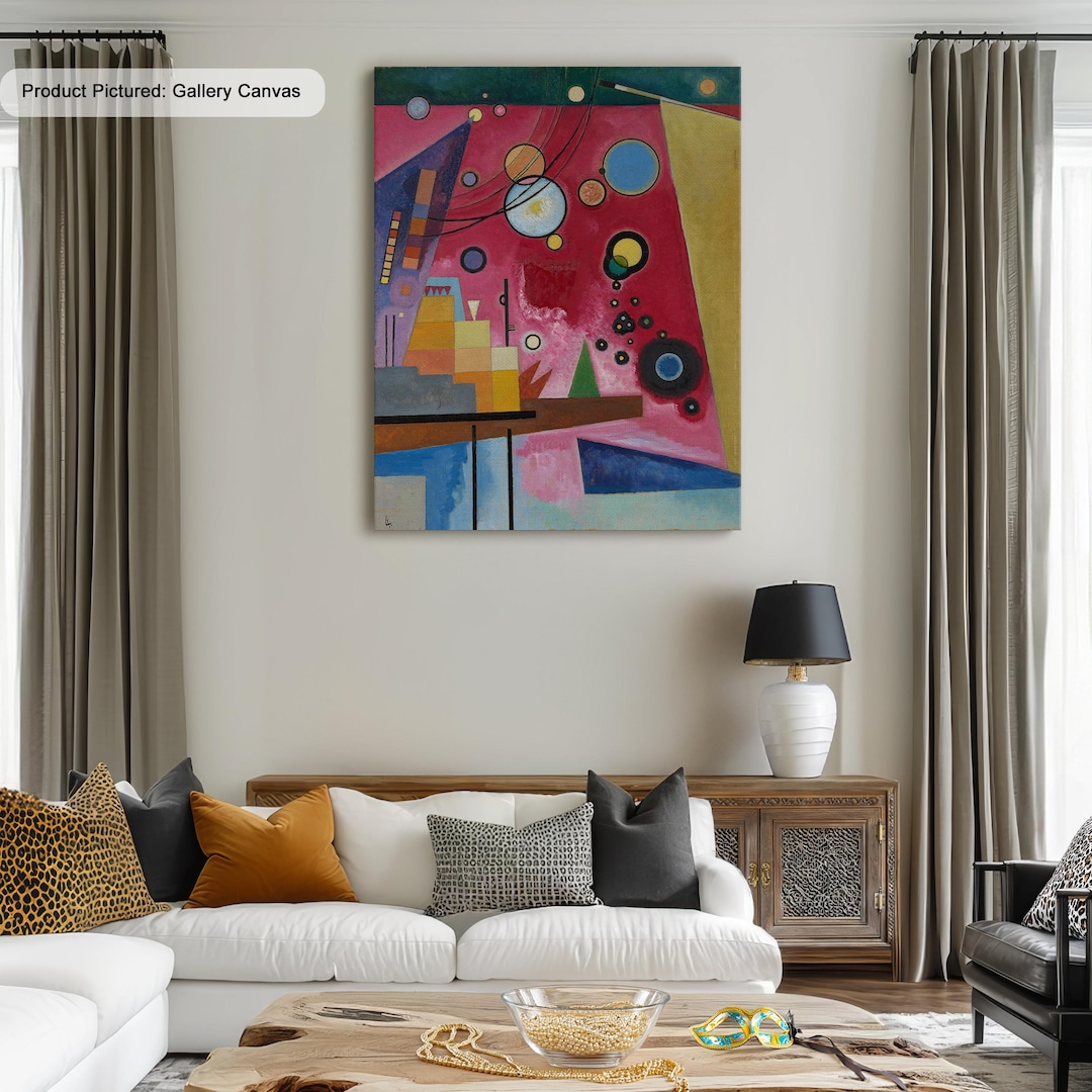Wassily Kandinsky Heavy Red (1924) Famous Painting Canvas/poster Print ...