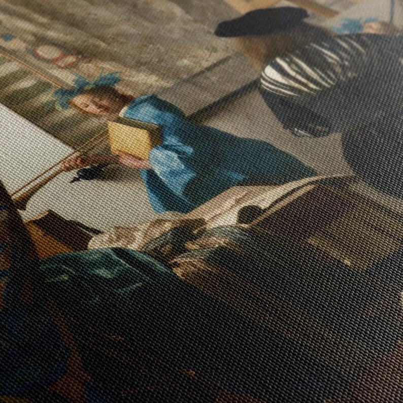 Johannes Vermeer the Allegory of Painting Famous Painting Canvas/poster ...