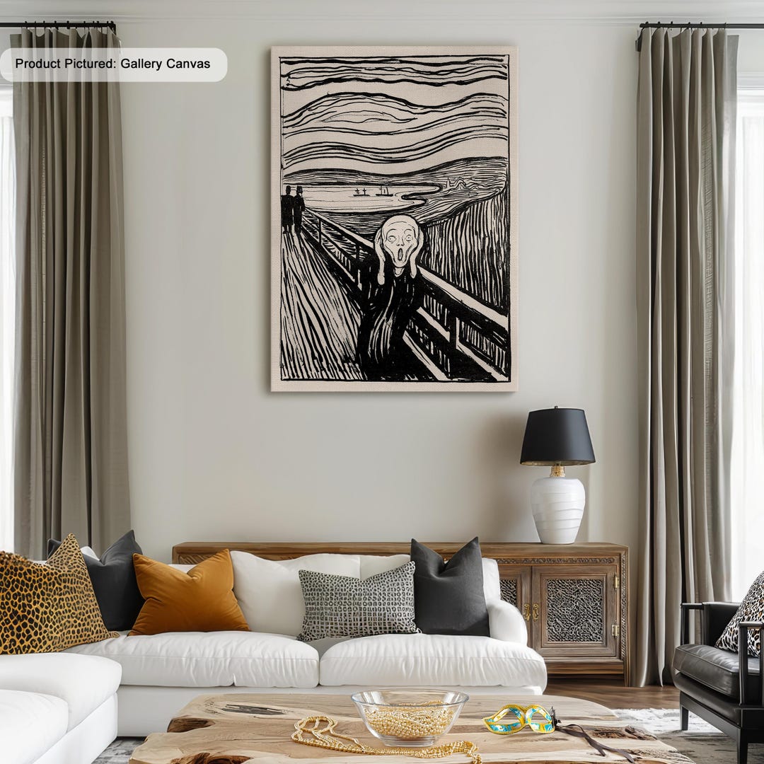 Edvard Munch the Scream 1895 Famous Artwork Canvas/poster Art ...