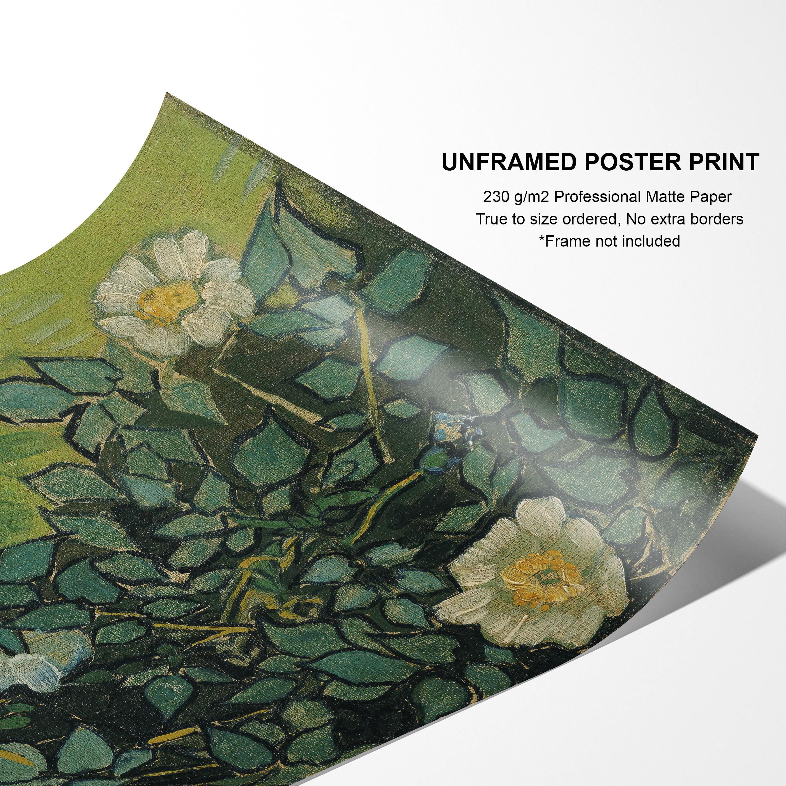 Vincent Van Gogh Wild White Roses (1853-1890) Famous Canvas/poster ...