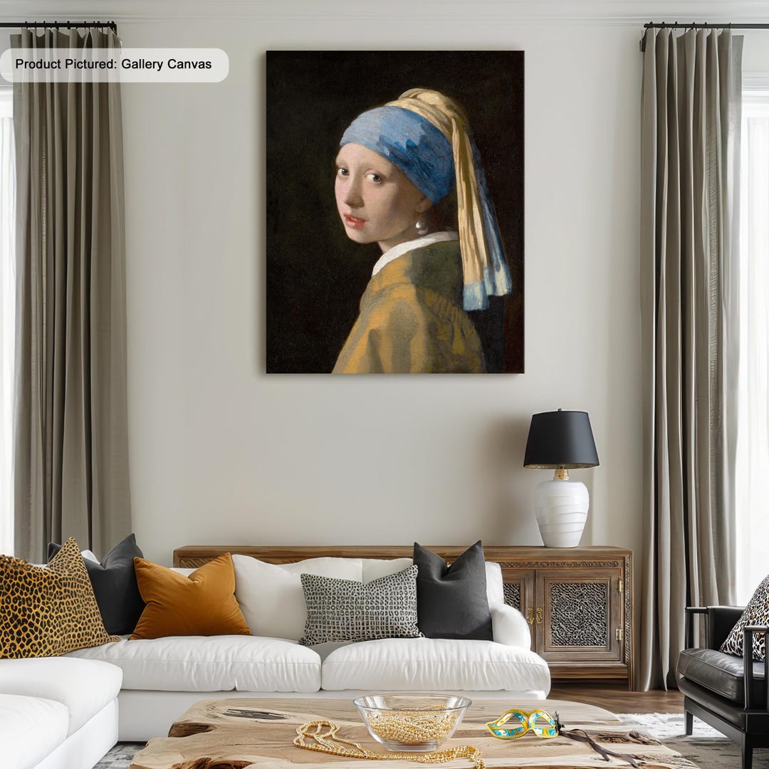 Johannes Vermeer Girl With a Pearl Earring (1665) Famous Painting ...