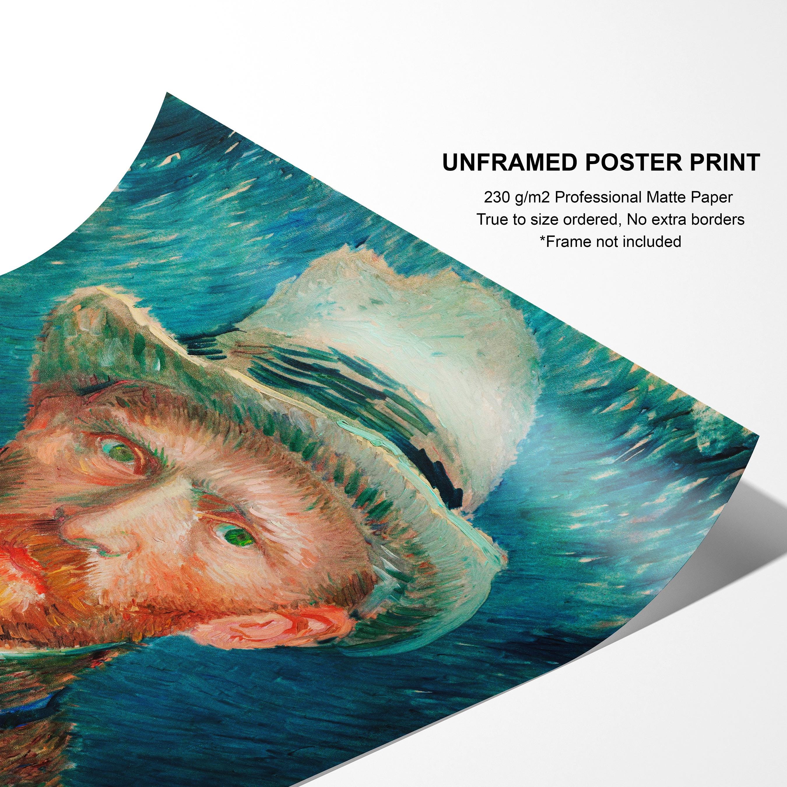 Vincent Van Gogh Self Portrait Canvas, Poster Print Art Reproduction ...
