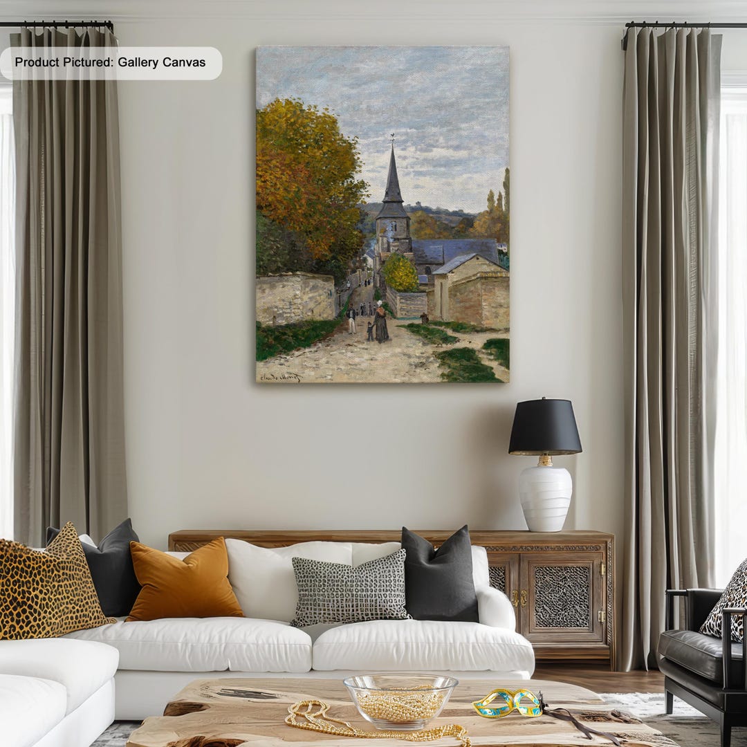 Claude Monet Street in Sainte-adresse Canvas, Poster Print Art ...