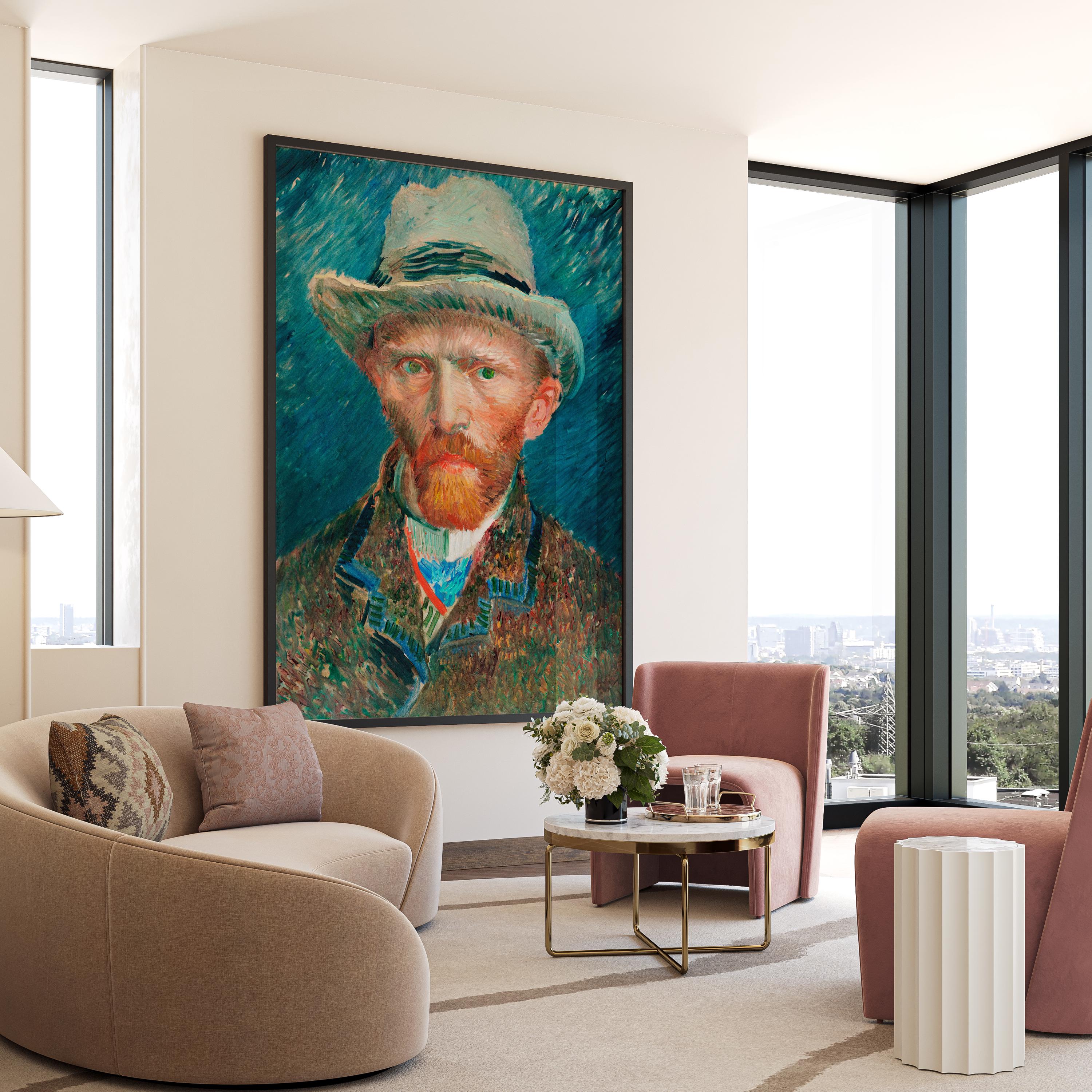 Vincent Van Gogh Self Portrait Canvas, Poster Print Art Reproduction ...