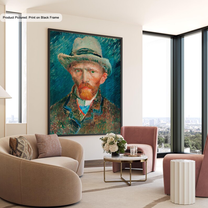 Vincent Van Gogh Self Portrait Canvas, Poster Print Art Reproduction ...