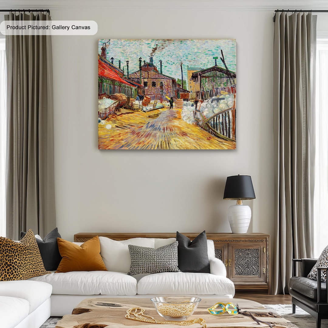 Vincent Van Gogh the Factory (1887) Famous Canvas/poster Print Art ...