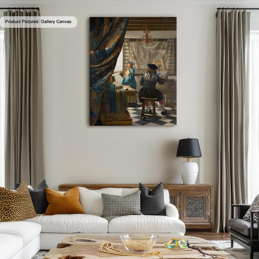 Johannes Vermeer the Allegory of Painting Famous Painting Canvas/poster ...