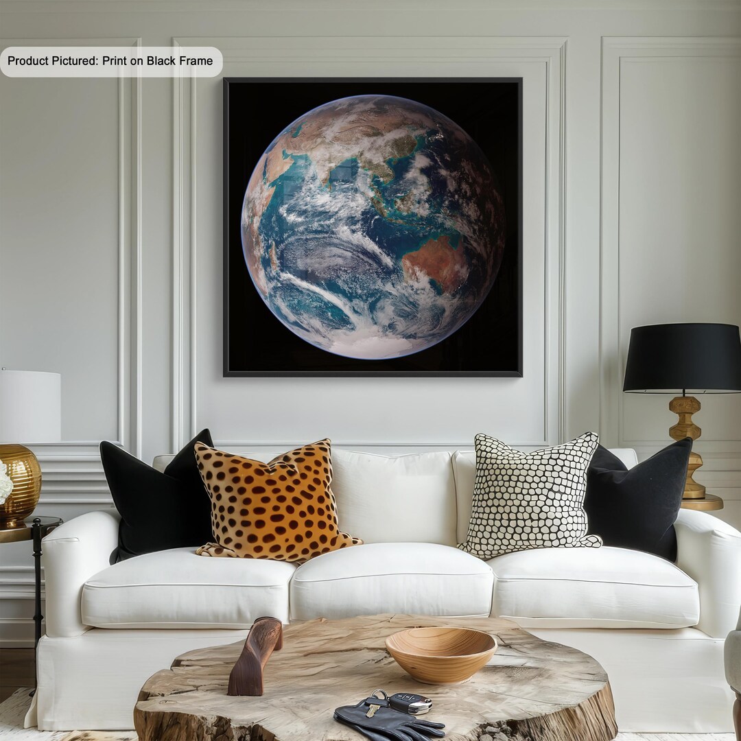 Blue Marble NASA Earth Canvas/poster Art, View of Earth Eastern ...